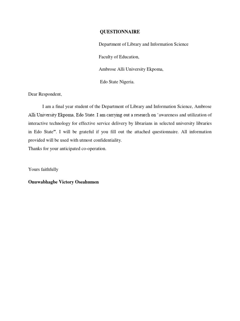 Victory Questionnaire | PDF | Libraries | Augmented Reality