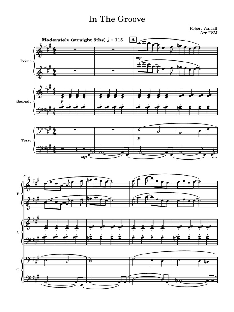 In The Groove: Piano Sheet Music | PDF