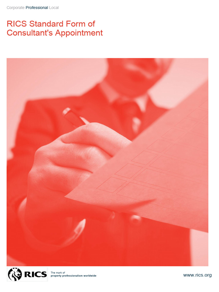 RICS Standard Form of Consultants Appointment | PDF | Arbitration ...