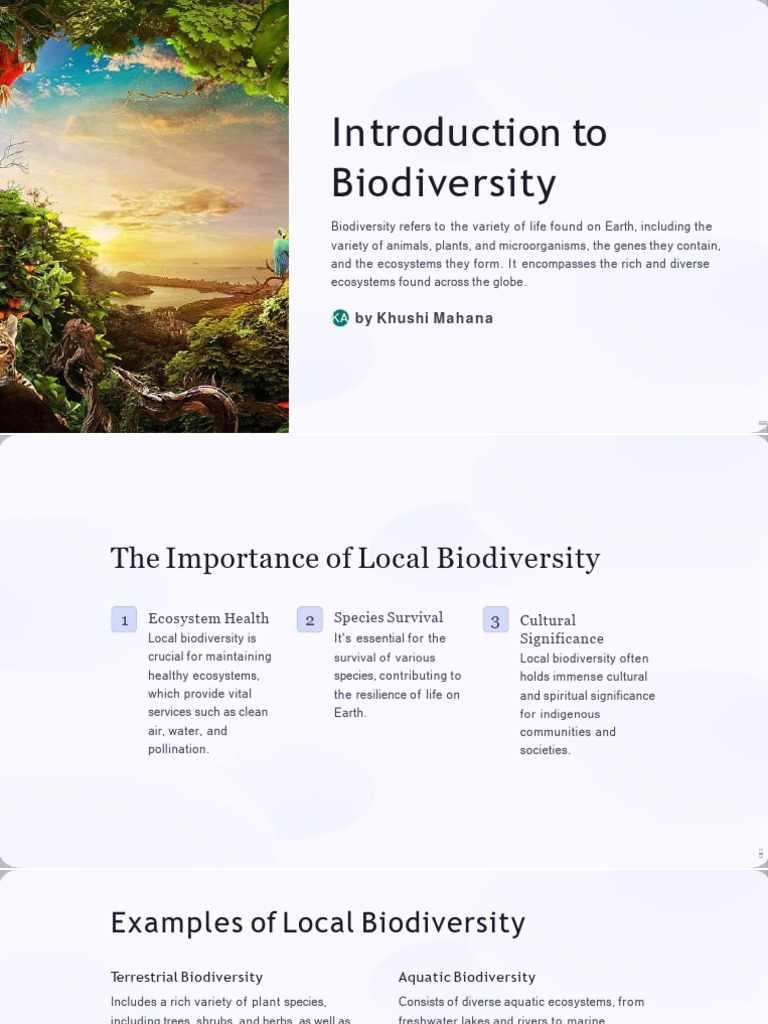 Introduction To Biodiversity | Download Free PDF | Biodiversity ...