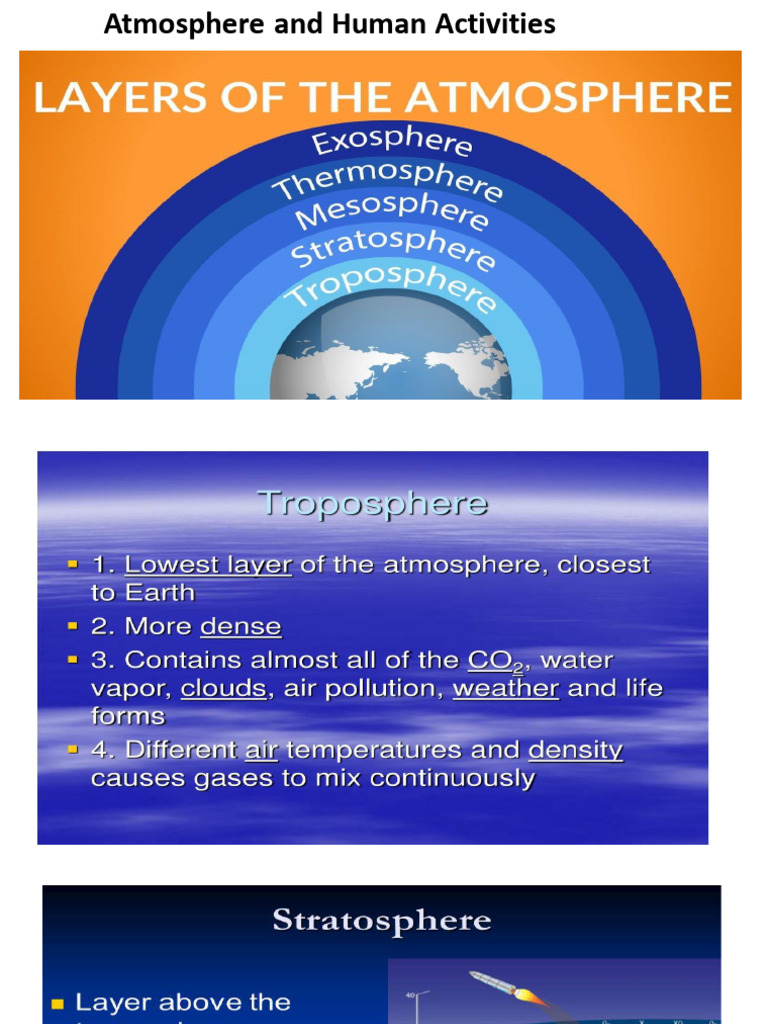 atmosphere and human activities | PDF | Ozone Depletion | Chlorofluorocarbon