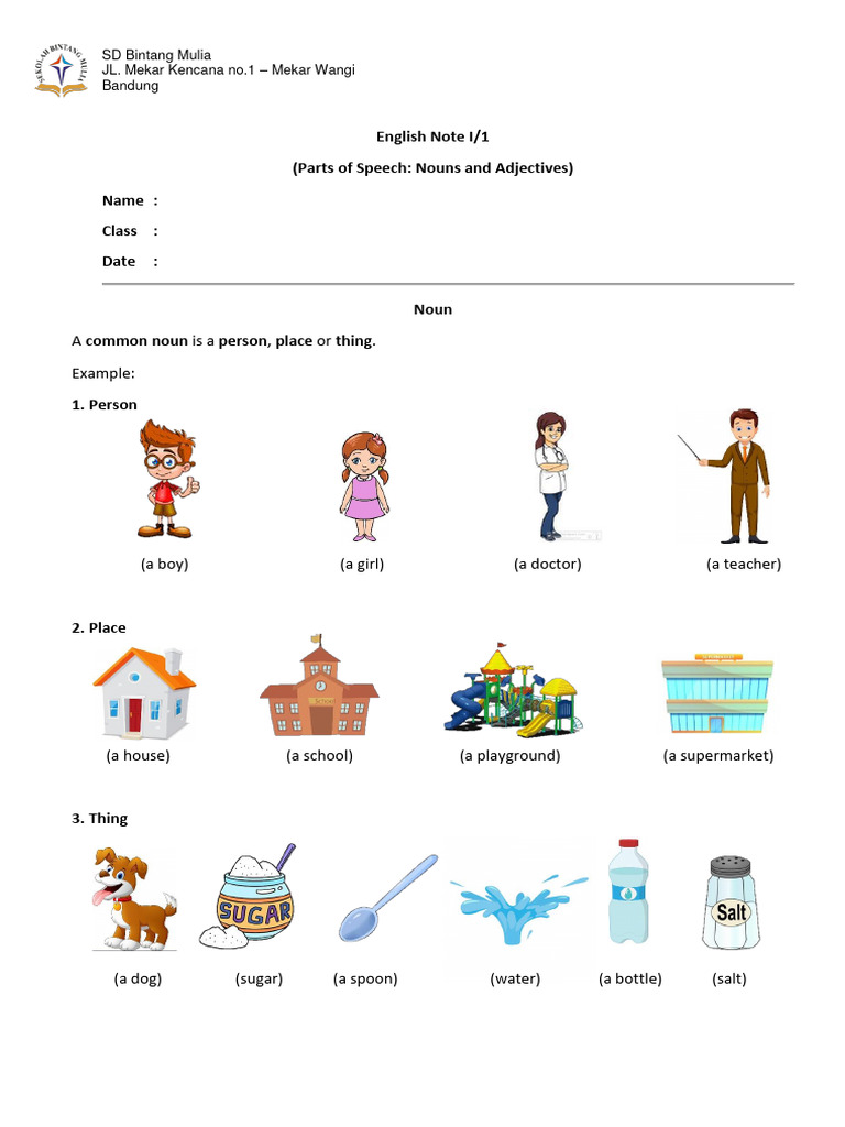 Note 1 | PDF | Noun | Plural