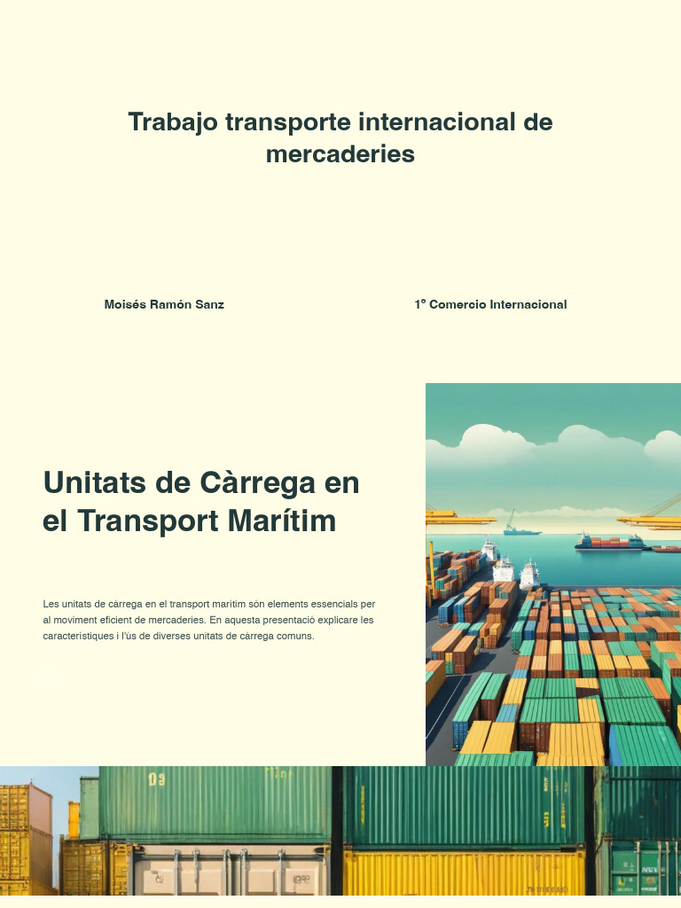 Unitats de Carrega Trabajo | PDF