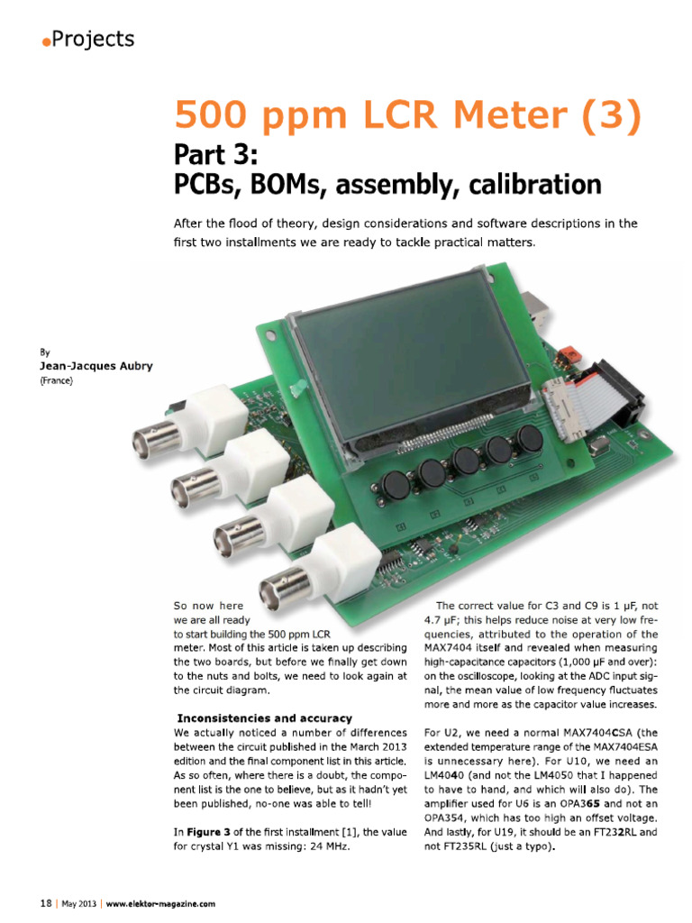 500 PPM LCR Meter Part 3 | PDF