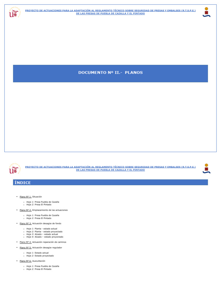 Documento II_Planos de PRESA | PDF