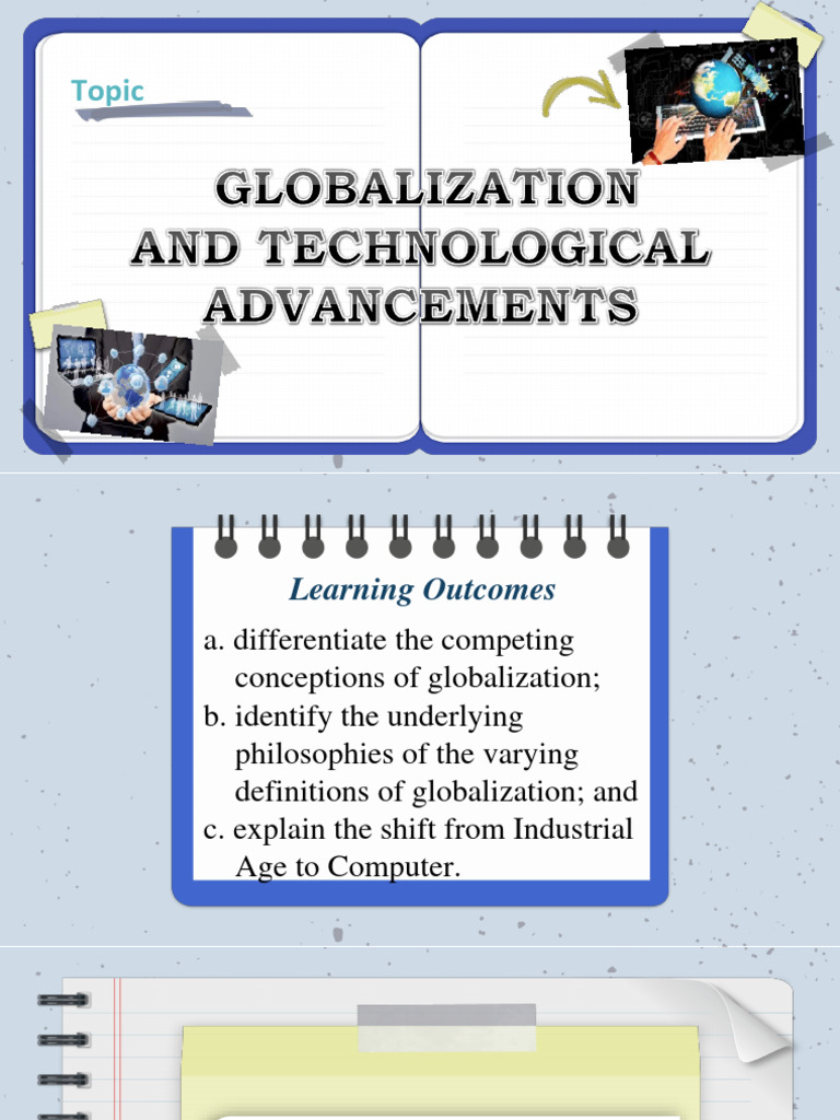 Cep - Globalization and Technological Advancements | PDF | Globalization | Economic Growth