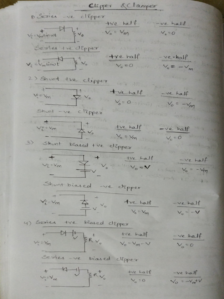 Clipper and Clamper | PDF | Electronic Engineering | Electrical Engineering
