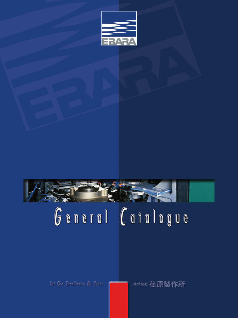 Ebara Pump Catalog | PDF | Pump | Thermal Insulation
