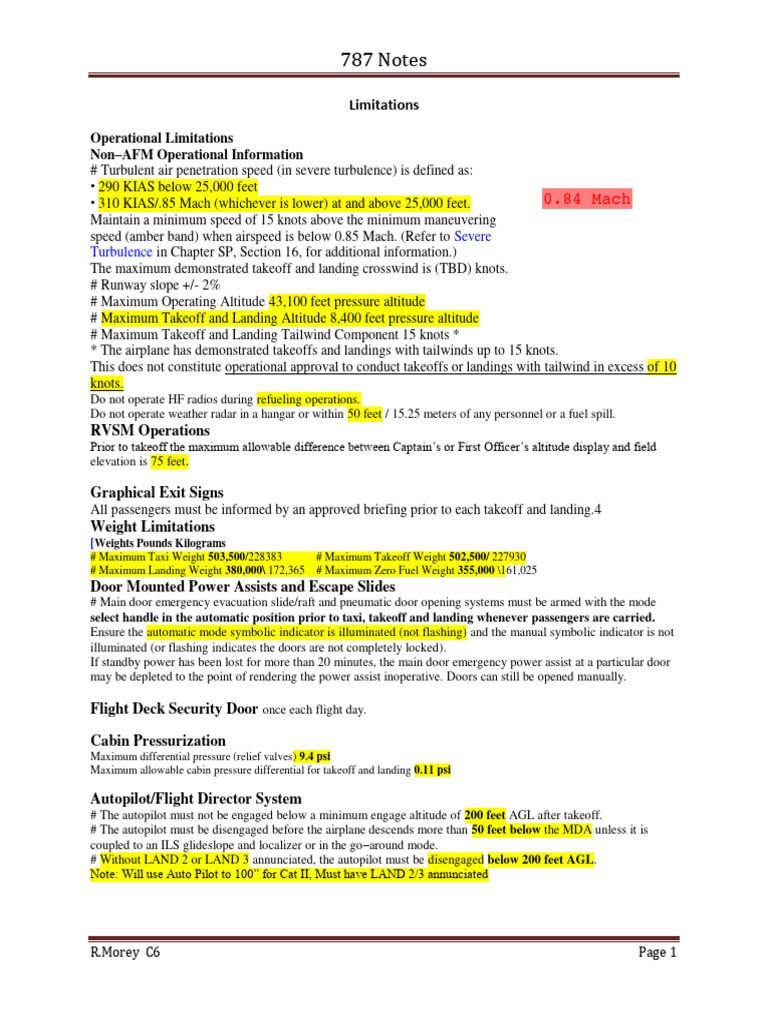 787 Notes | PDF | Jet Fuel | Air Conditioning