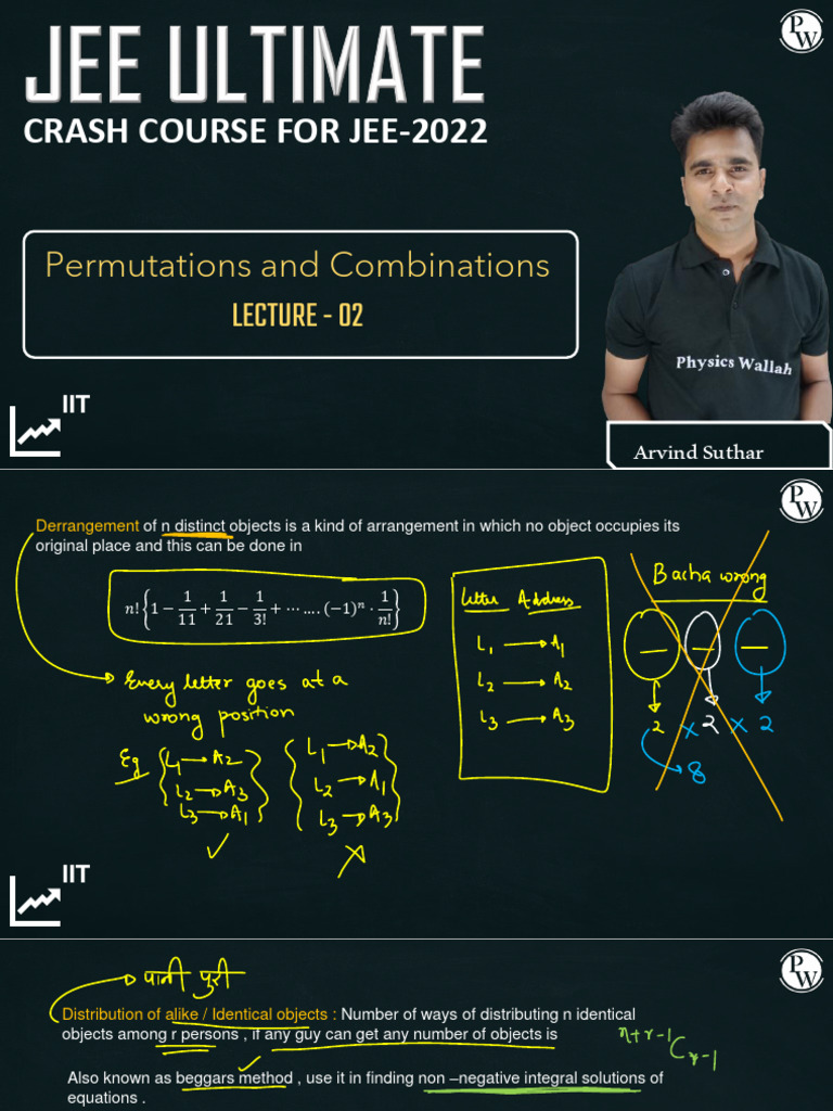 Permutations & Combinations 02 _ Classnotes | PDF | Circle | Elementary ...