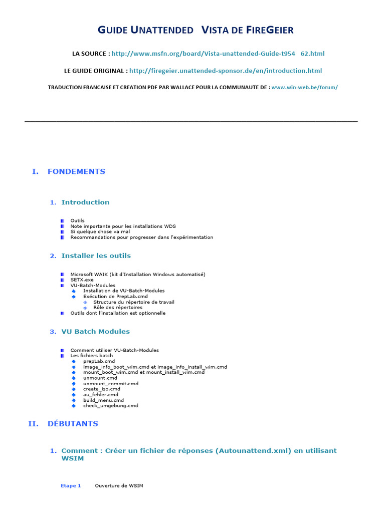 Vista Unattended | PDF | Windows Vista | Windows XP
