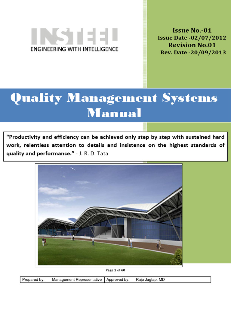 Quality Management System Manual 2012 | PDF | Iso 9000 | Quality ...