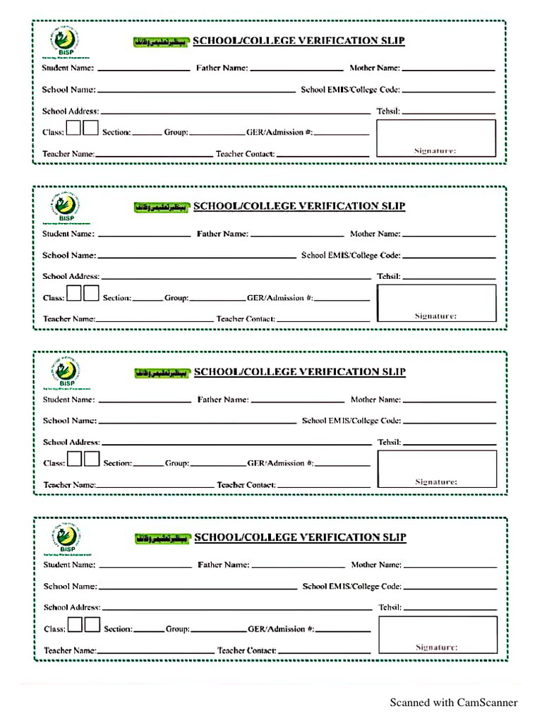 BISP Waseela Taleem Form - Alhassan Digital Shop | PDF