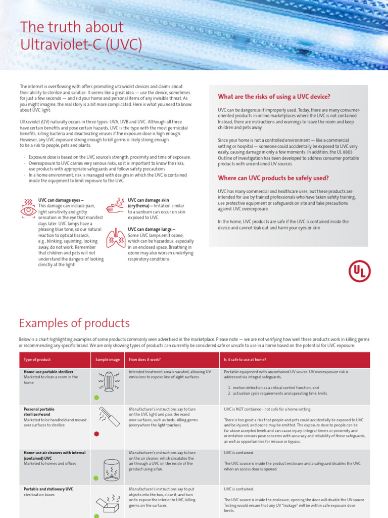 CS677192 UVC - CHART Consumer Digital | PDF | Ultraviolet | Ozone