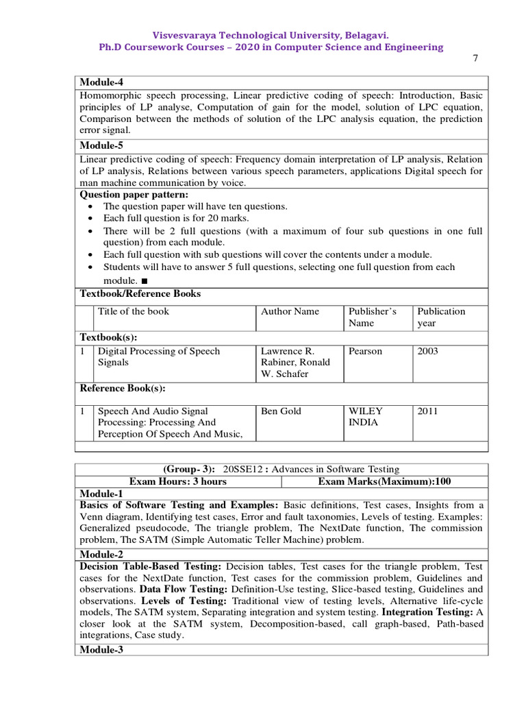 Ph.D. Coursework in Computer Science | PDF | Object Oriented ...