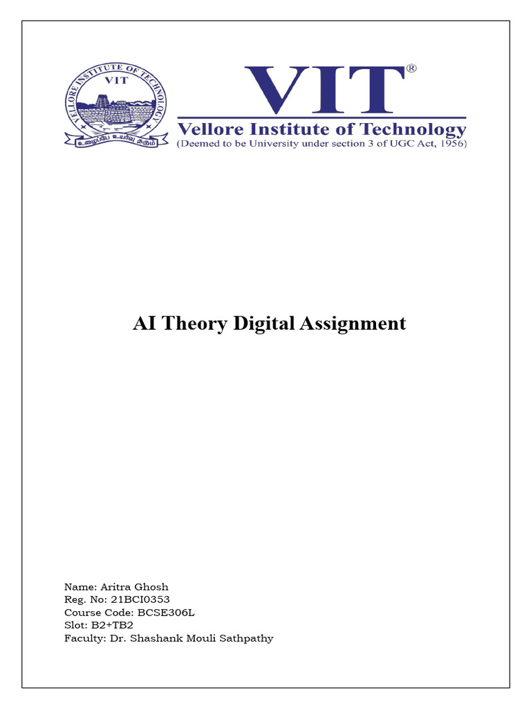21bci0353 - Aritra Ghosh (Ai-Da) | PDF | Artificial Intelligence | Intelligence (AI) & Semantics