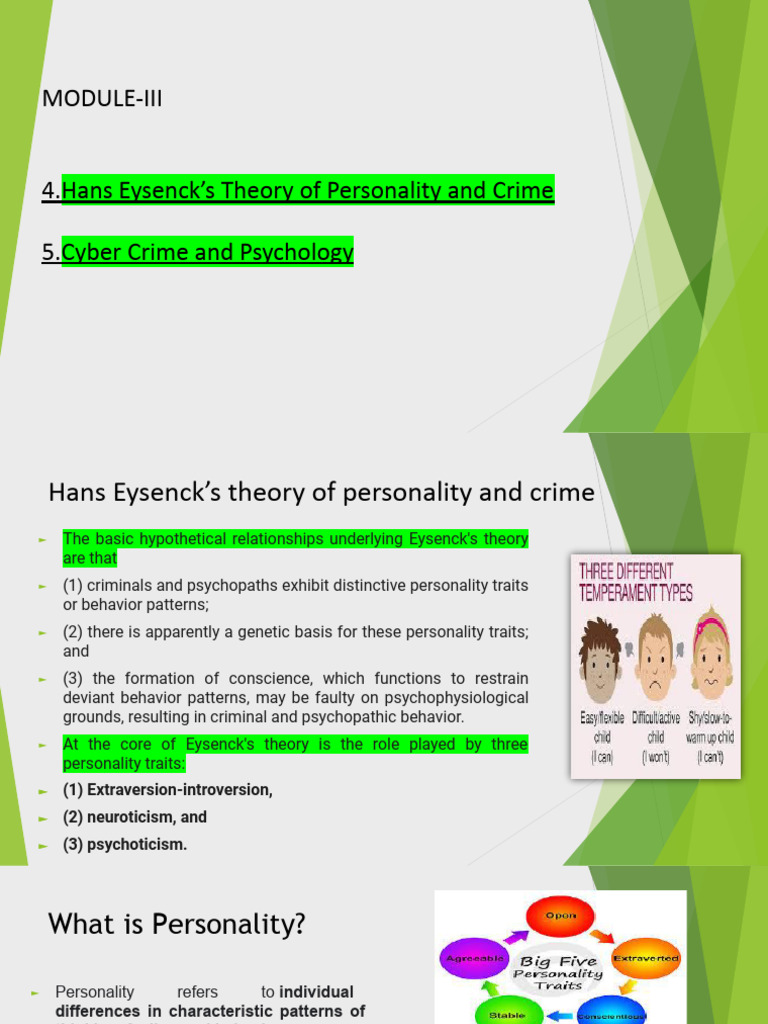 Module-Iii Part B | PDF | Criminology | Extraversion And Introversion Module-Iii Part B | PDF | Criminology | Extraversion And Introversion