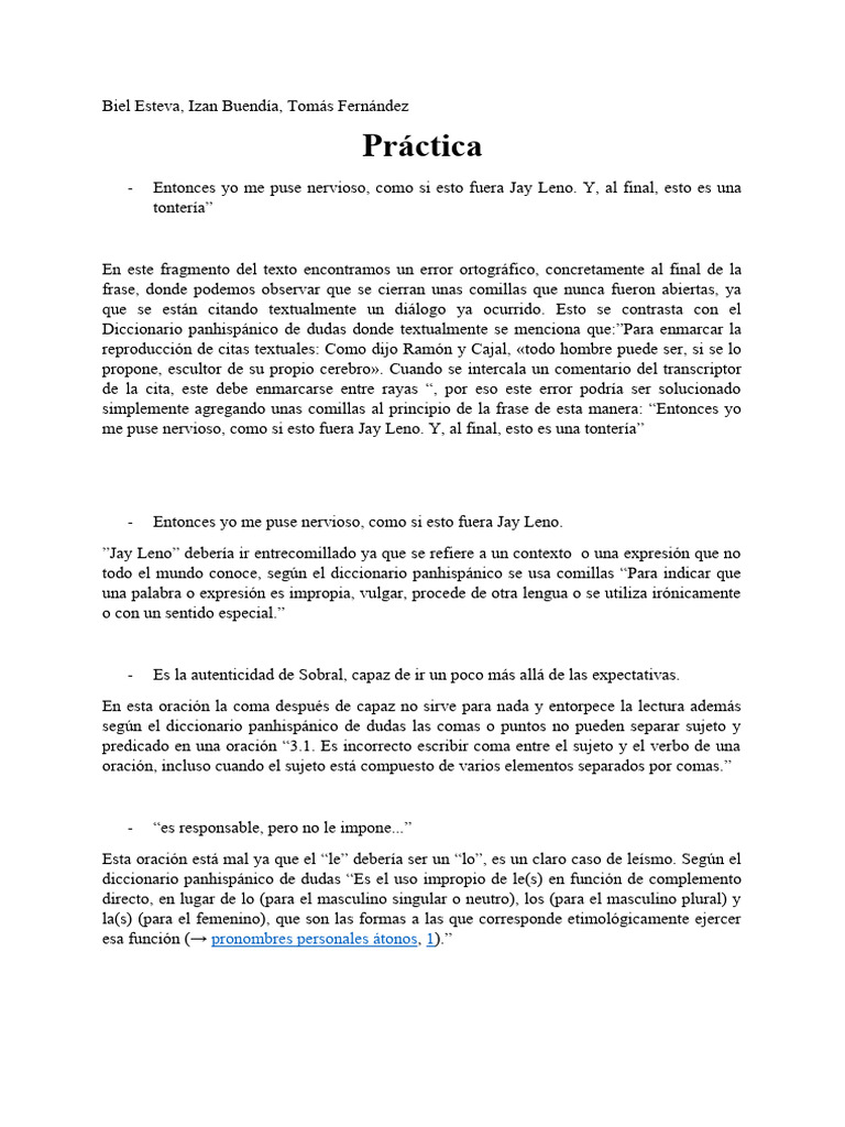 Practica Evaluada 2 (Expresioan Oral y Escrita) | PDF | Género gramatical | Gramática