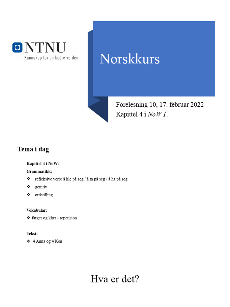 0108 Presentasjon 10, V-2022 | PDF