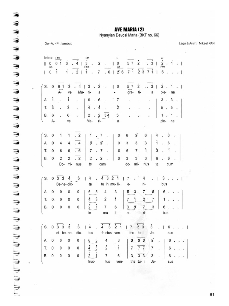 Ave Maria Bkt-66 | PDF