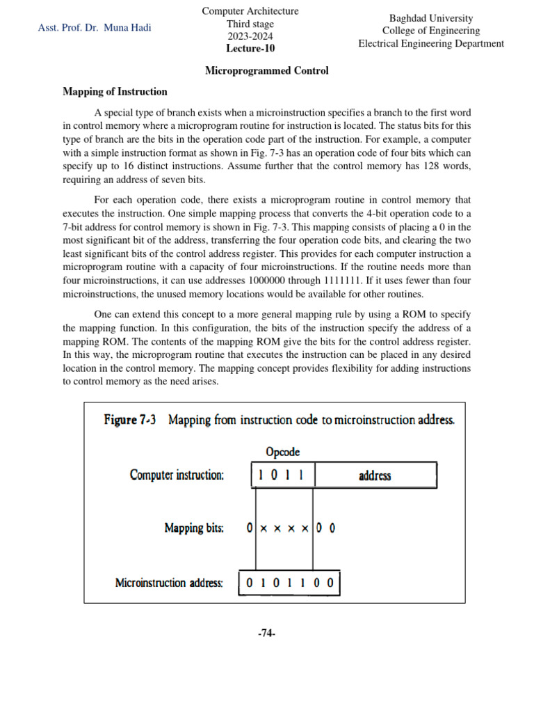 lecture-10 | PDF | Bit | Central Processing Unit