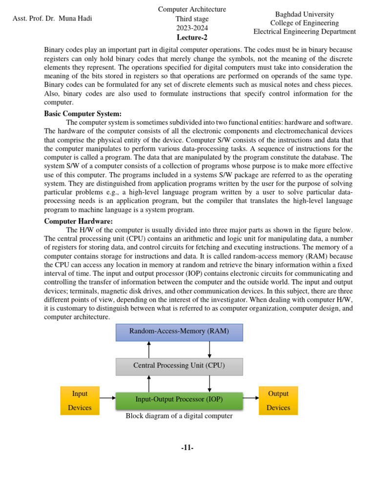lecture-2 | PDF | Computer Data Storage | Central Processing Unit