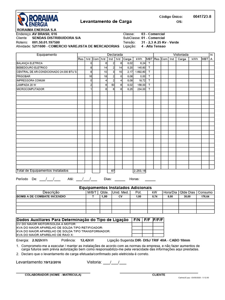 Sendas Distribuidora S.A | PDF | Eletromagnetismo | Física Aplicada e Interdisciplinar