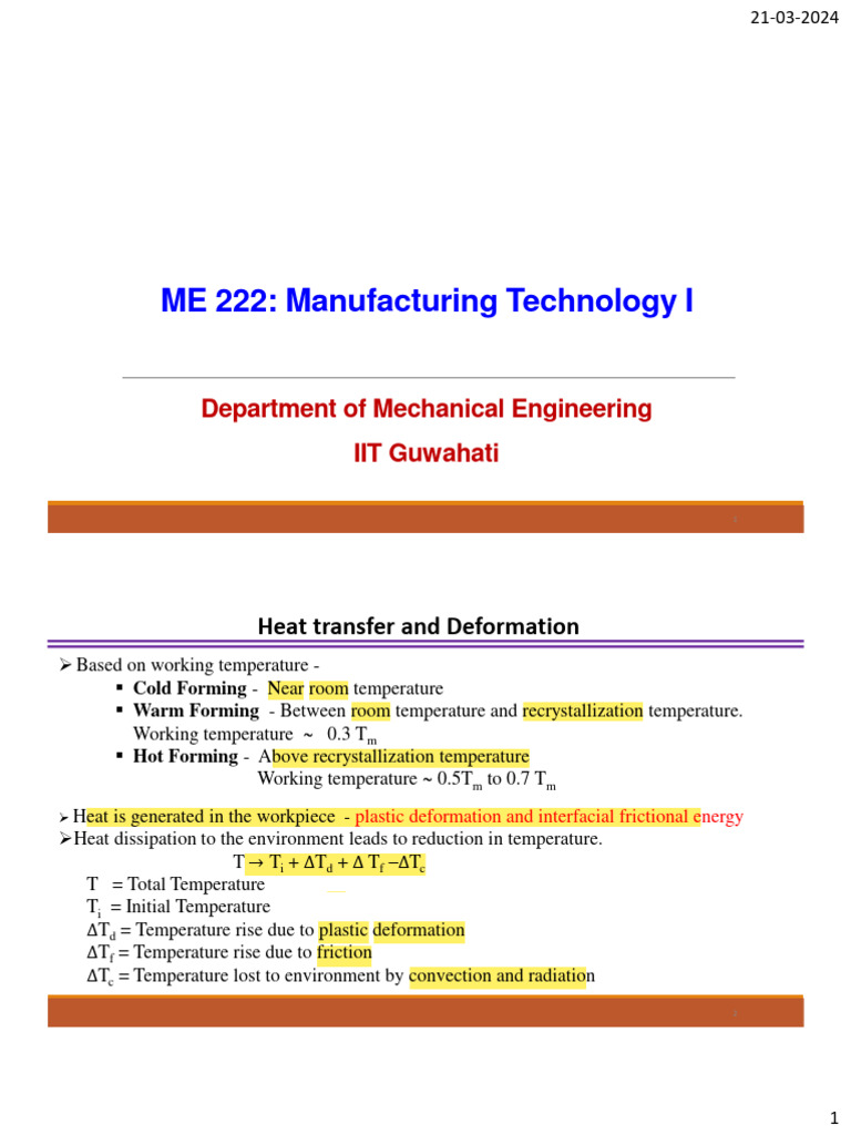 Module 3C Metal Forming | Download Free PDF | Plasticity (Physics ...