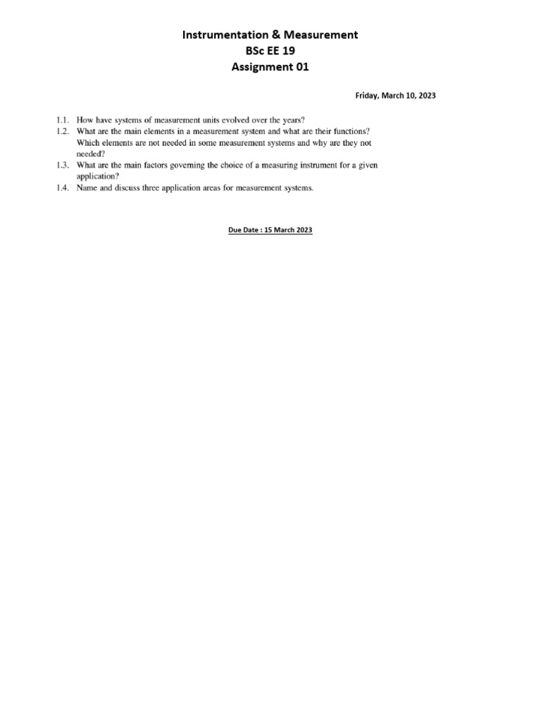 Assignment 01 EE | PDF Assignment 01 EE | PDF
