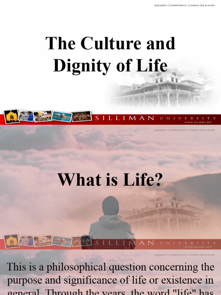 Culture of Life Handout | PDF | Dignity | Virtue