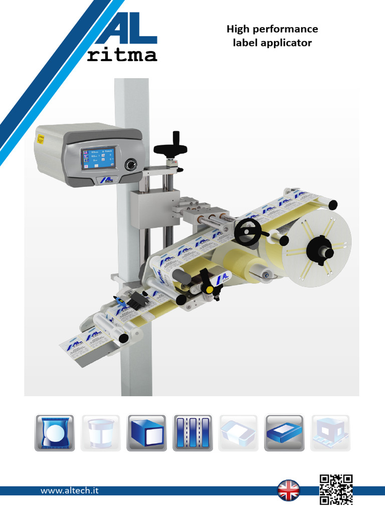 High Performance Label Applicator Alritma 1 | PDF | Touchscreen | Computing