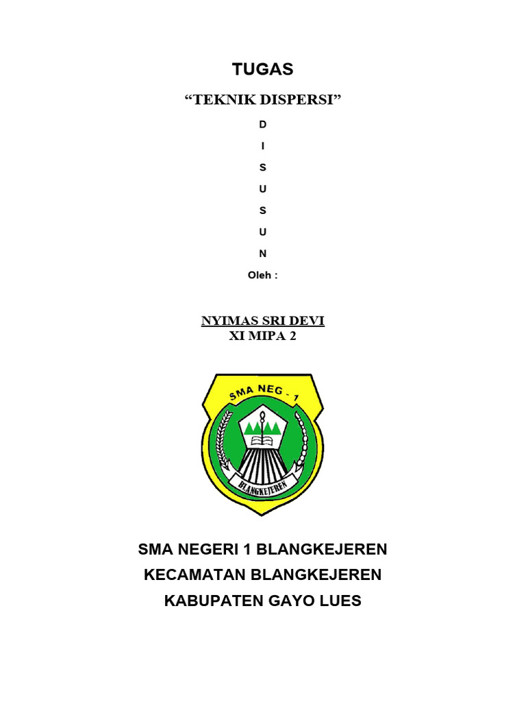Teknik Dispersi Nyimas | PDF | Griya & Taman | Sains & Matematika