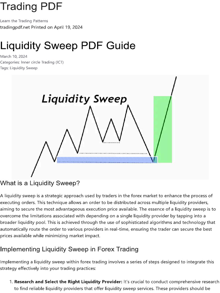 ICT Liquidity Sweep | PDF