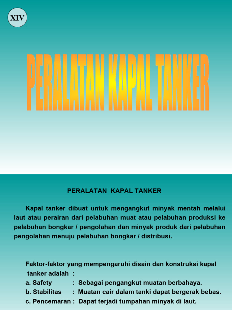 Peralatan Kapal Tangker) | PDF