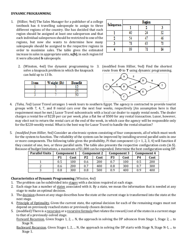 10 DynamicProgramming | PDF | Sales | Dynamic Programming 10 DynamicProgramming | PDF | Sales | Dynamic Programming