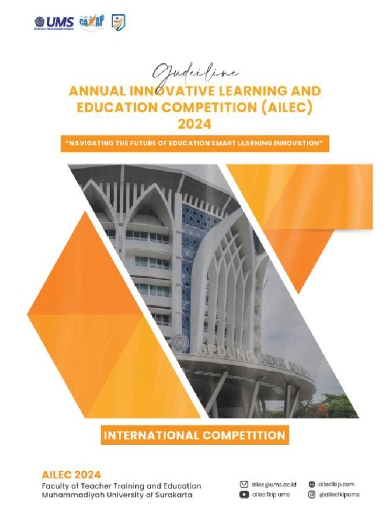 Guideline AILEC 2024 International Competition | PDF | Essays | Innovation