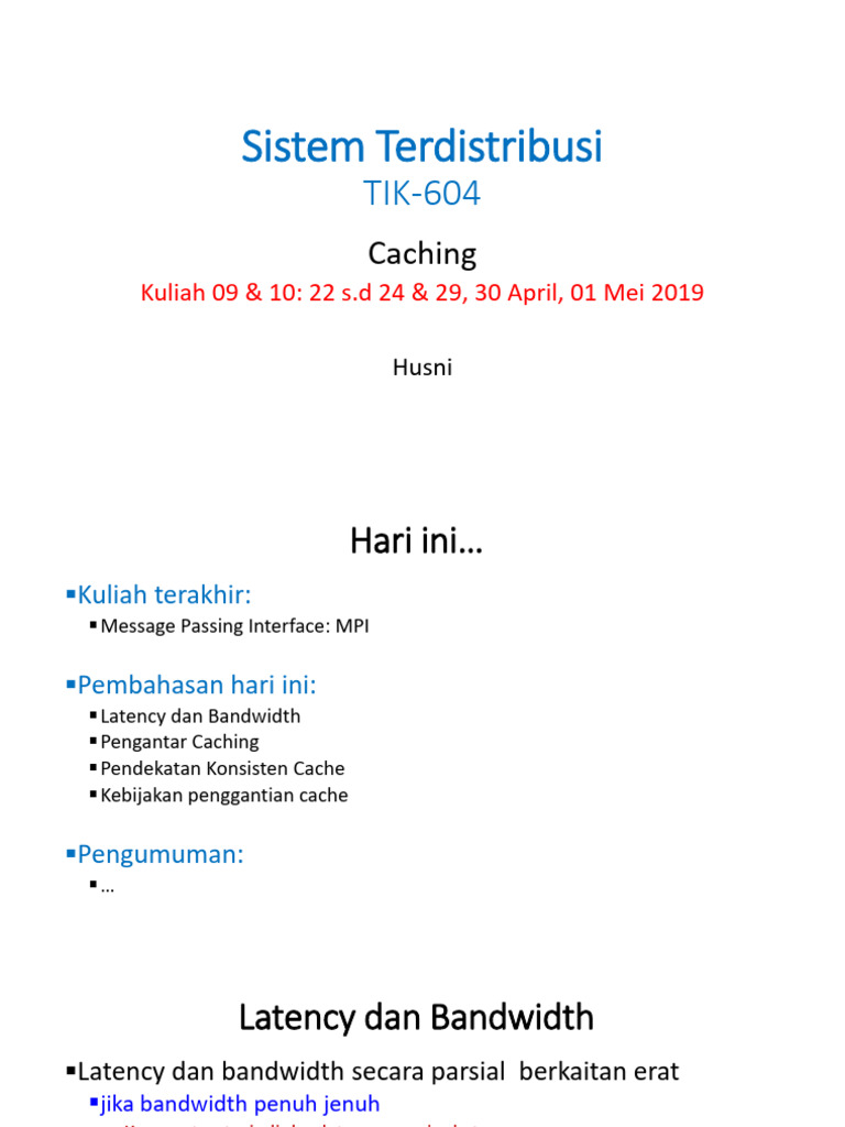 Sister.2019!09!10 Caching | PDF