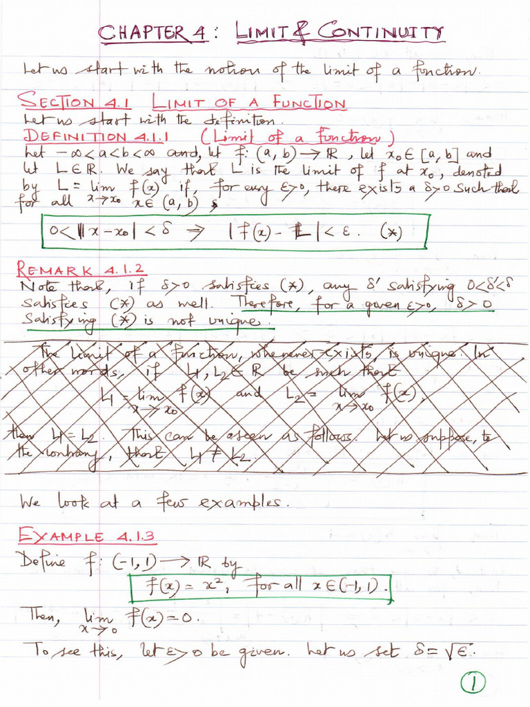 Limit and Continuity | PDF