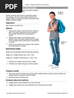 Appendix 5 Ulna Length Chart Updated | PDF | Joints | Primate Anatomy