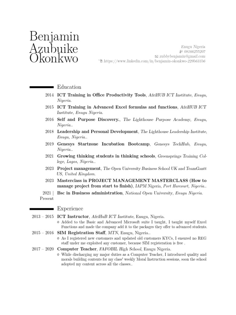 My CV | PDF | Educational Technology | Teachers