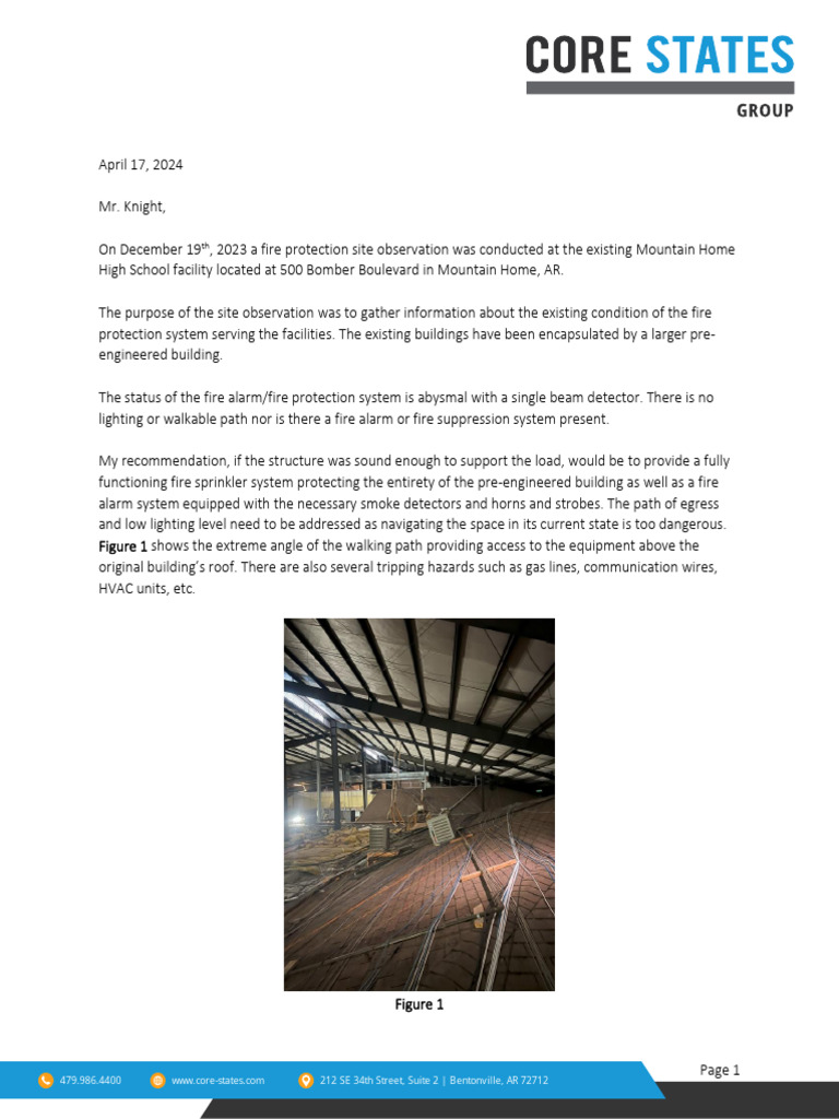 Fire Engineer Report | PDF | Firefighting | Fire Sprinkler System