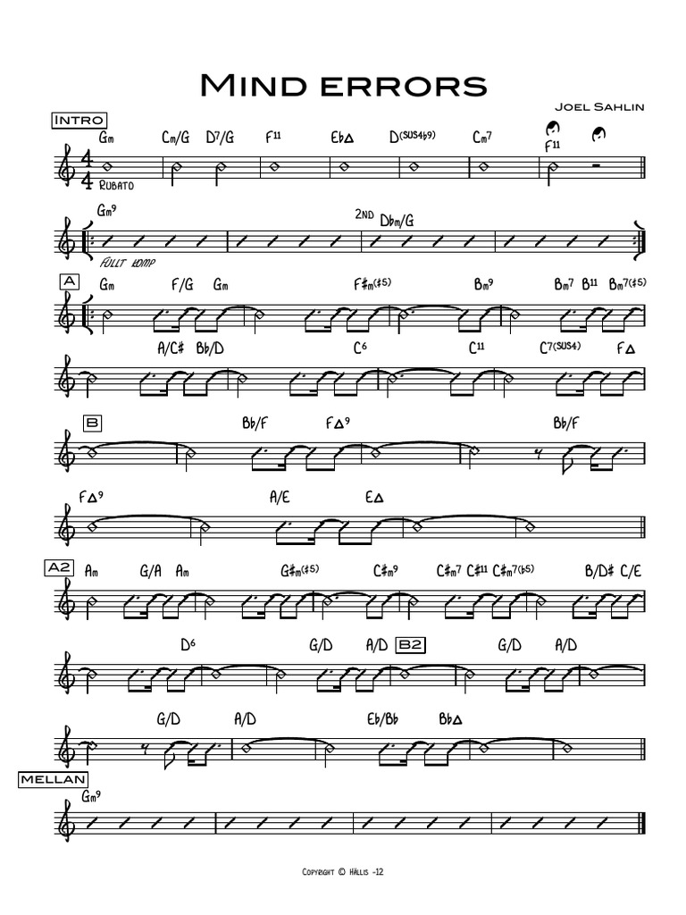 Mind Errors - Full Score | PDF