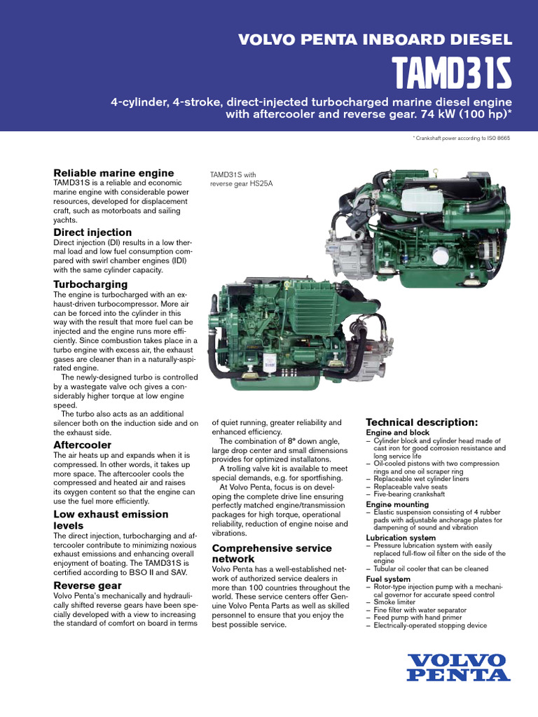 Volvo Tamd31s-Tamd31s | PDF | Diesel Engine | Engines