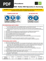 SS WHS SAF 000 Safe Operating Procedure Milling Machine | PDF ...