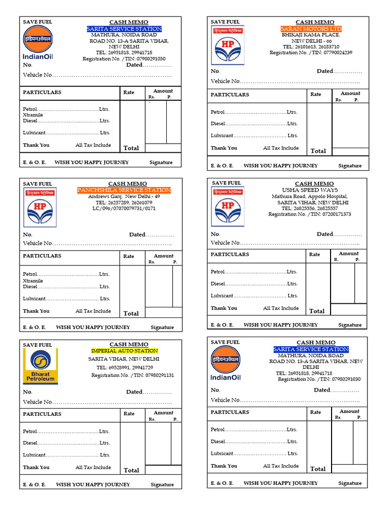 Petrol Bill Dated 13-03-2015 | PDF | Motor Vehicle | Economic Paleontology