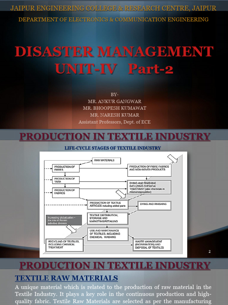 Disaster Management Unit 4 Part-2 | PDF | Textiles | Fibers