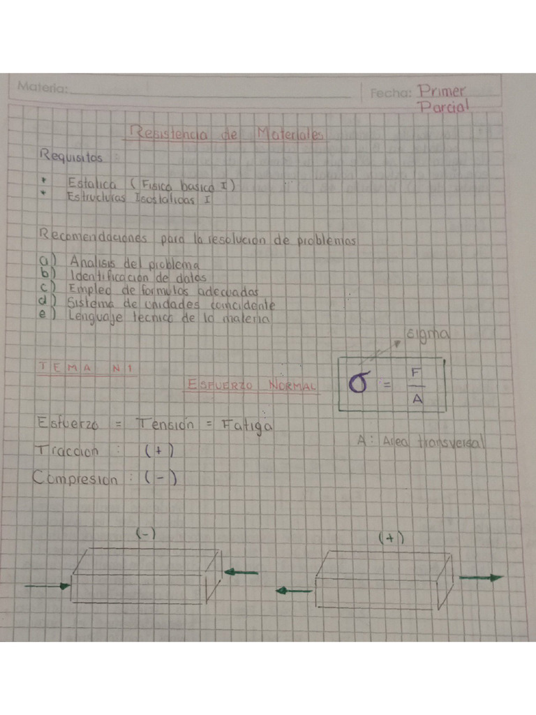 Formulario Resis 1 | PDF