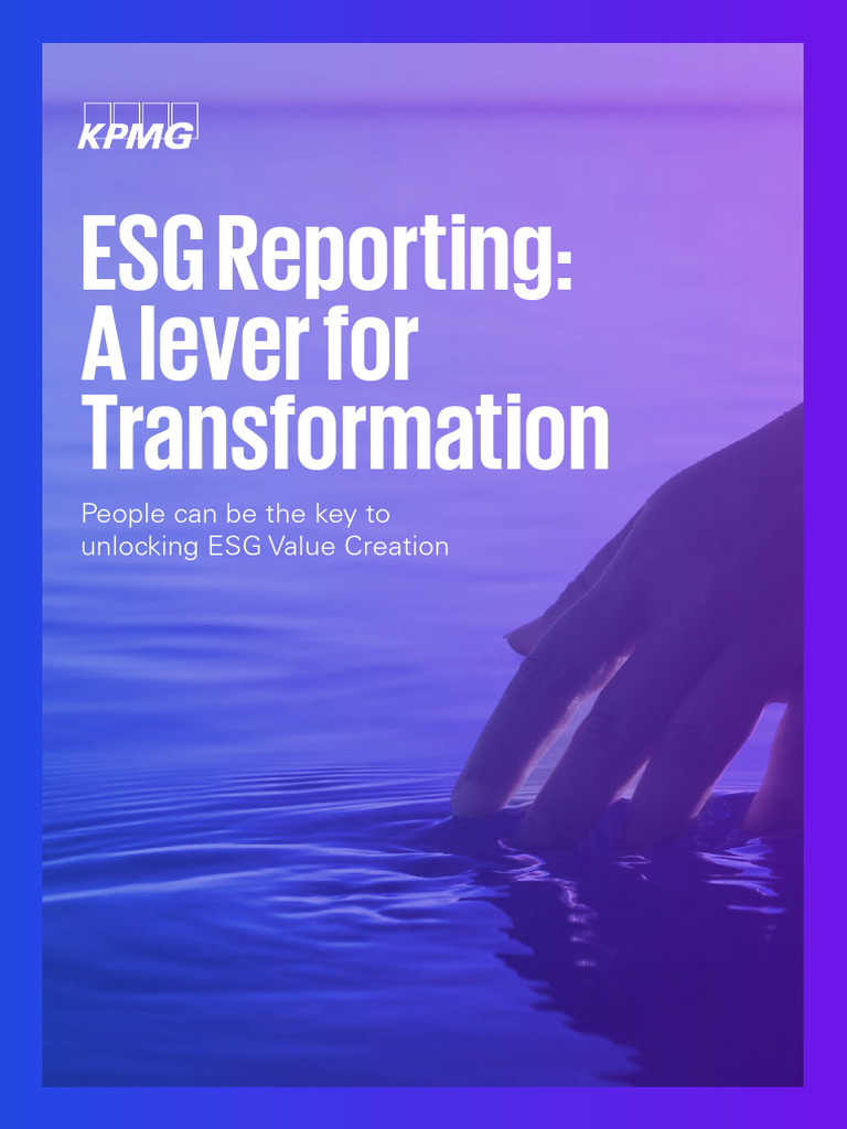 KPMG Ie-Esg-Reporting-A-Lever-For-Transformation-2 240402 | PDF | Sustainability | Governance