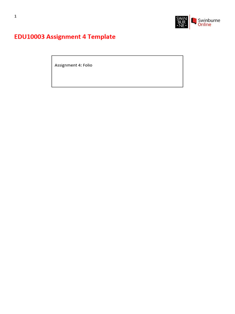 EDU10003 Assignment 4 Template | PDF | Educational Technology | Learning