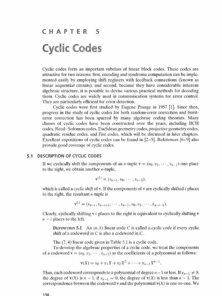 Cyclic Code | PDF